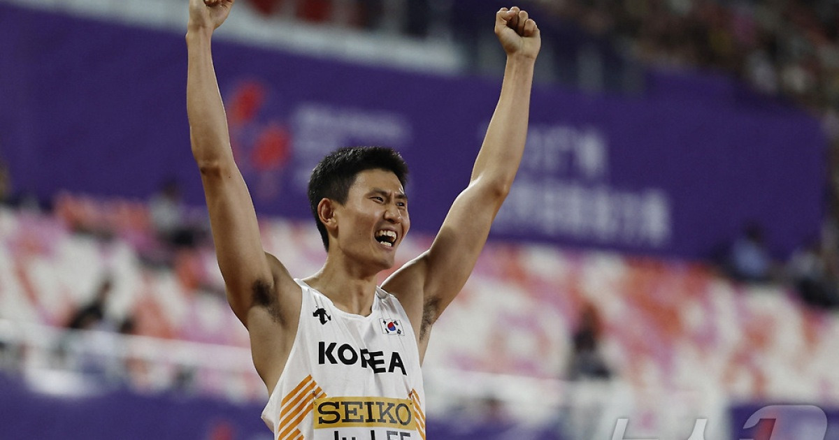 한국 남자 육상, 또 400m 계주 한국 신기록 '38초51'