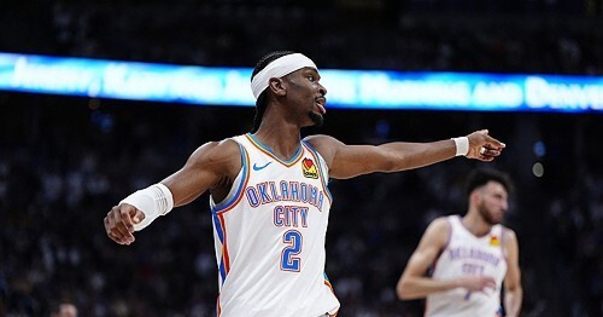 [NBA PO] '두 번의 실수는 없다' OKC, SGA 활약으로 덴버 제압... 시리즈 전적 2승 2패
