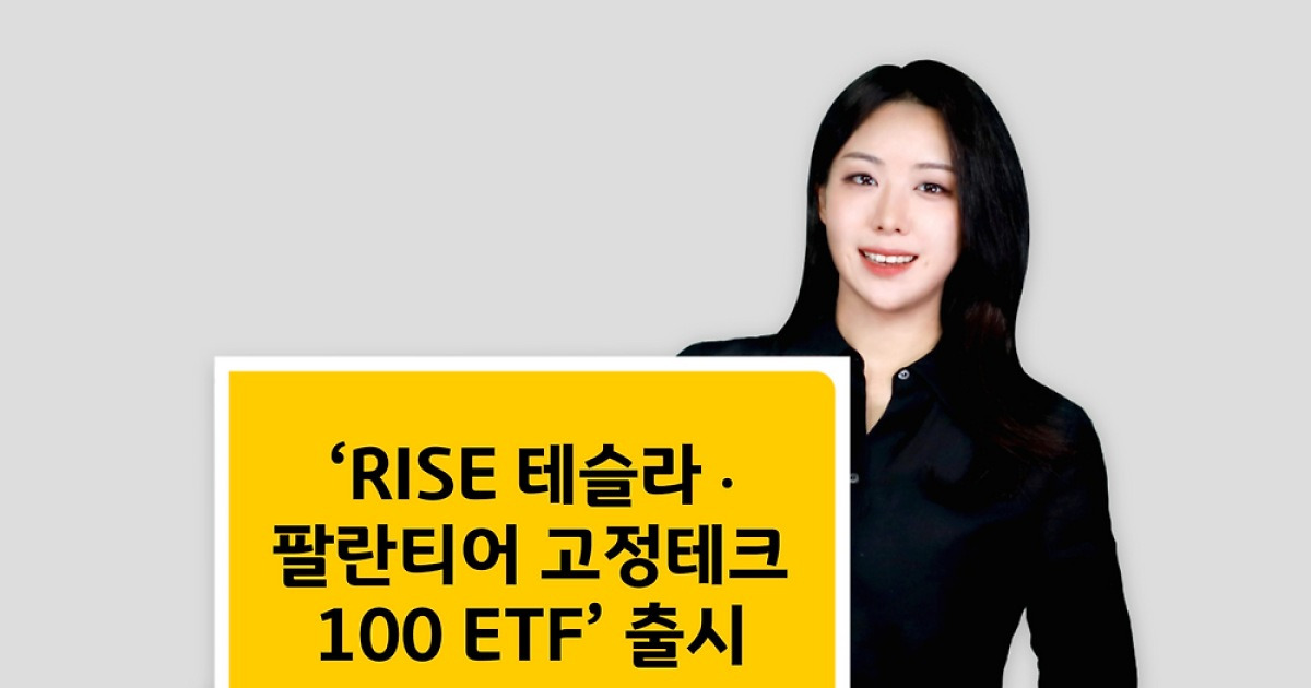 테·팔 비중 확 늘렸다…KB자산운용, ‘RISE 테슬라·팔란티어고정테크100 ETF’ 출시 [투자360]
