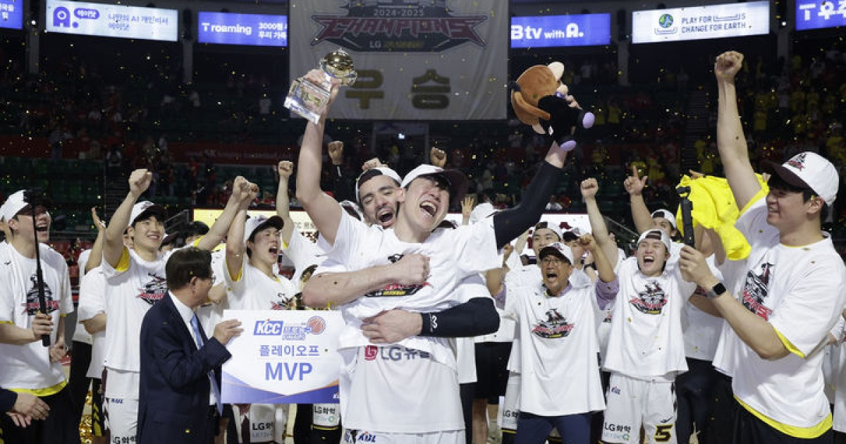 '챔프전 MVP' LG 허일영 "예상 못해…농구 인생에서 잊을 수 없을 것"