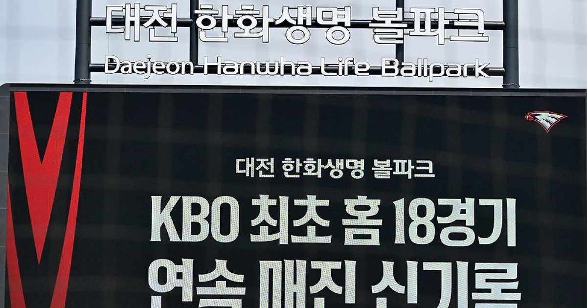 한화 'KBO 최초 홈 18경기 연속 매진 신기록'[포토]