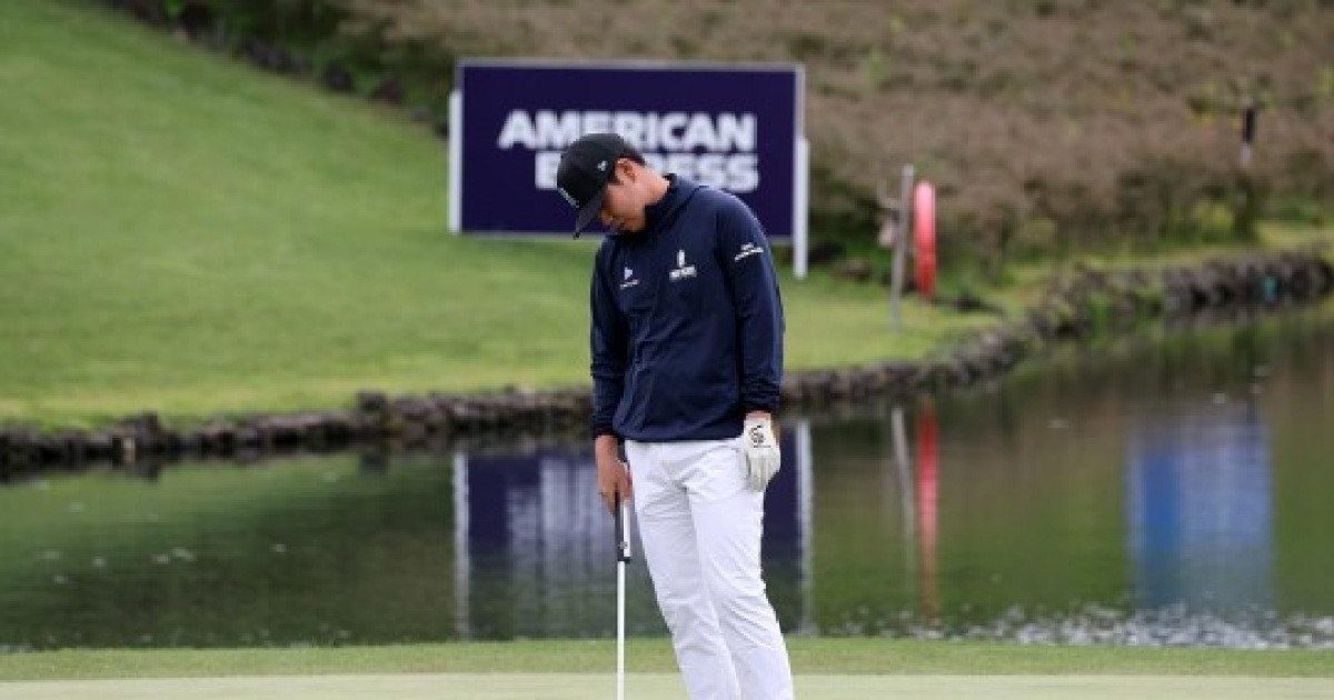 퍼터 교체에도 흔들리는 장유빈, KPGA 투어서 컷 탈락..."슬럼프 길어진다"