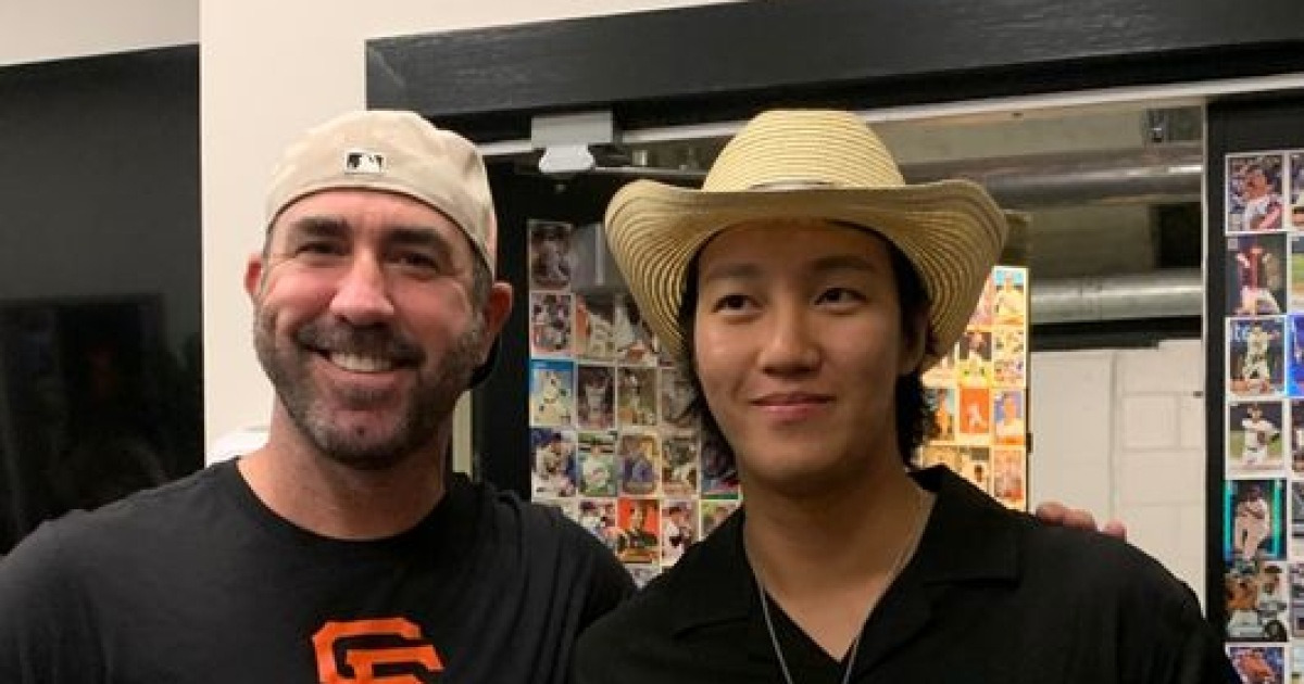 ‘군 복무’ 안우진, ML 262승 리빙 레전드 벌렌더 만났다! 이정후가 연결해준 ‘꿈의 만남’