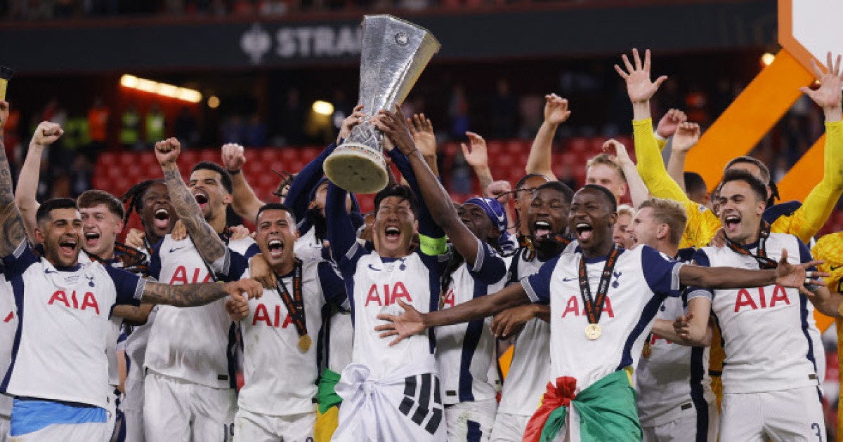 EPL 17위->유로파 챔피언 '신분세탁'...토트넘, 최소 1000억원 번다