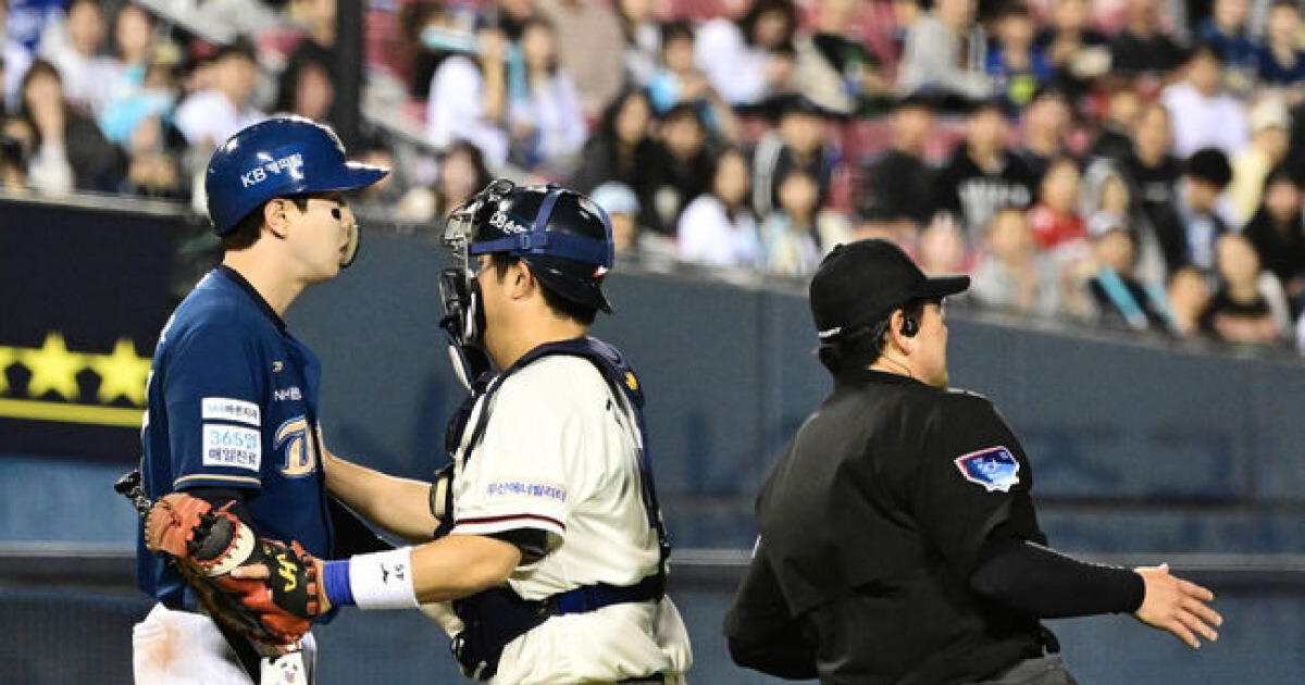 149km 사구는 참았는데, 149km 머리 위협구에 대폭발! 100억 FA 외야수, 왜 친정팀과 벤클 휘말렸나
