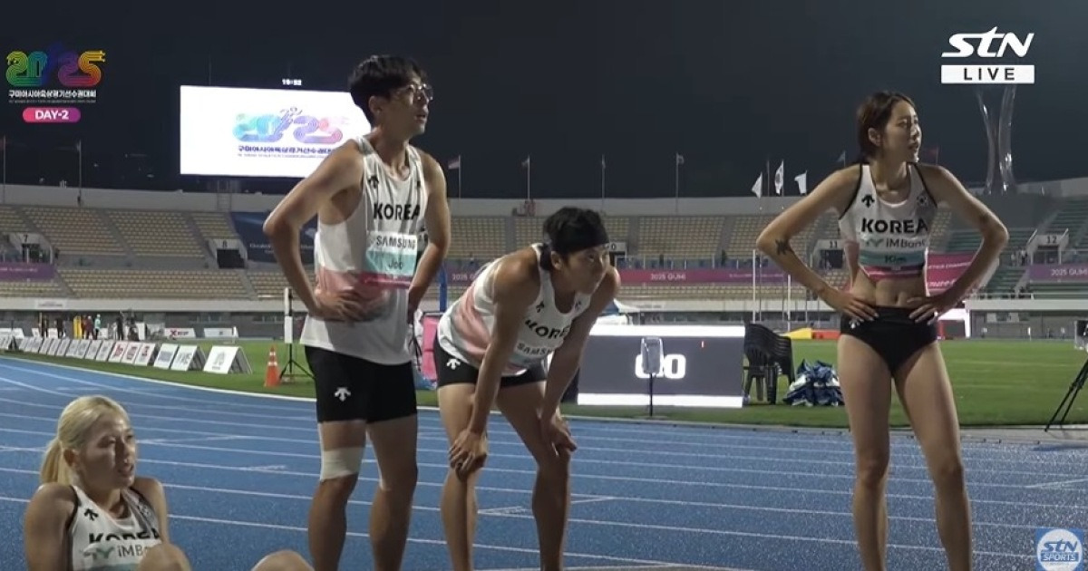 한국 혼성 1,600m 계주 대표팀, 동메달→5위 해프닝