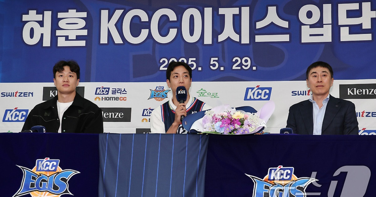 KCC 입단 소감 말하는 허훈