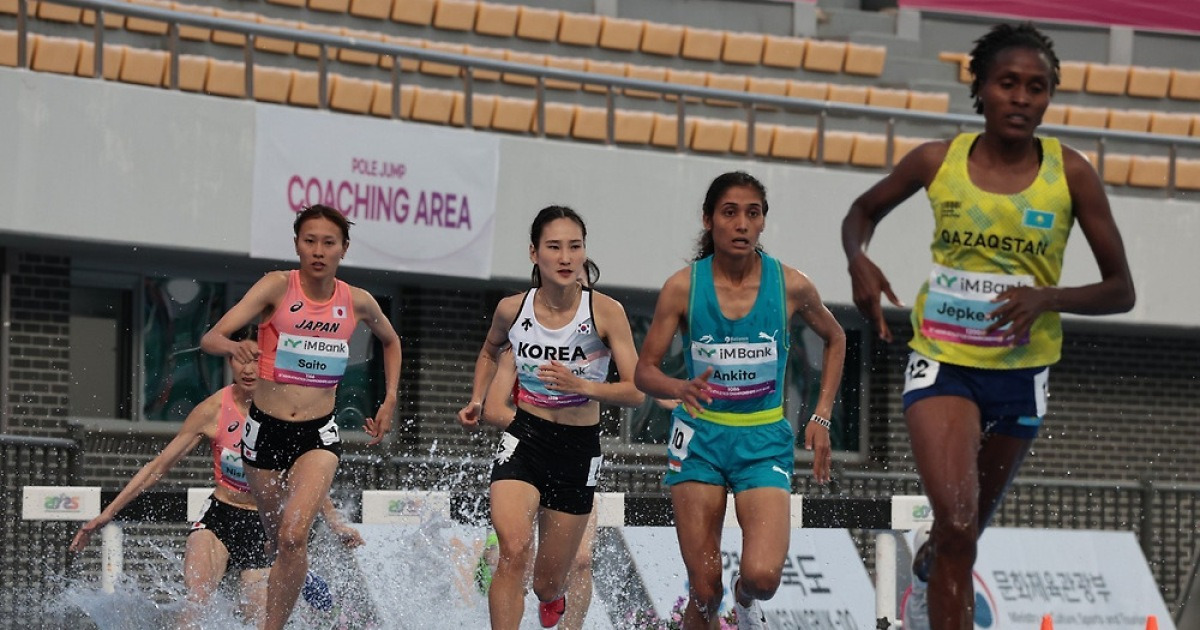 육상 조하림, 女 3000m 장애물달리기 한국신기록…9분53초09