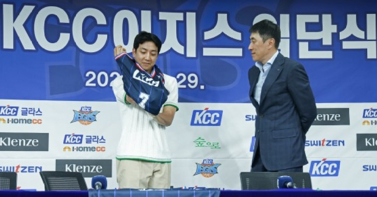 허훈 "KCC 온 이유는 하나, 우승하고 싶어서"