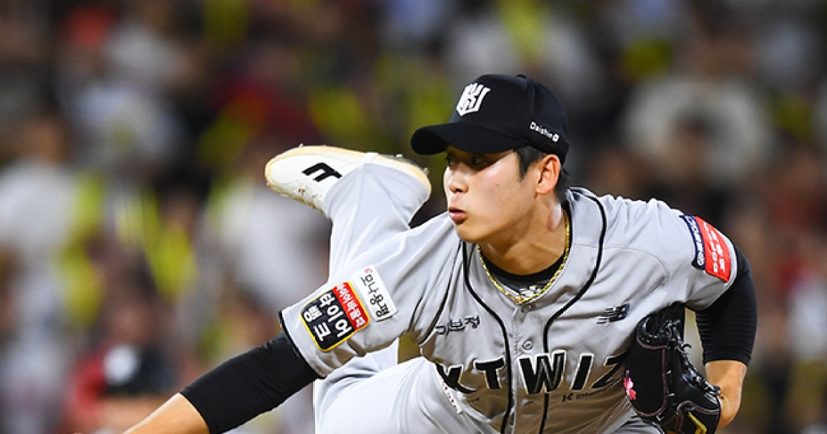 '헤이수스 7이닝 9K 무실점+박영현 19세이브' KT, 마운드 힘으로 KIA에 3-1 승리