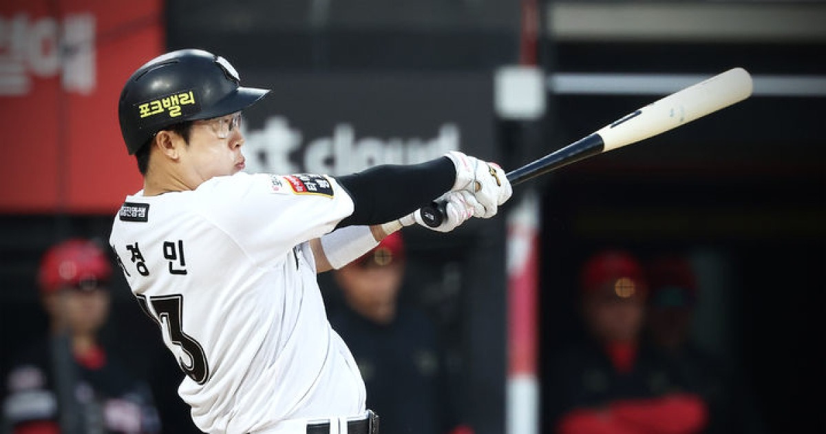 '허경민 결승타·소형준 QS' KT, KIA 5-1로 꺾고 3연승 휘파람