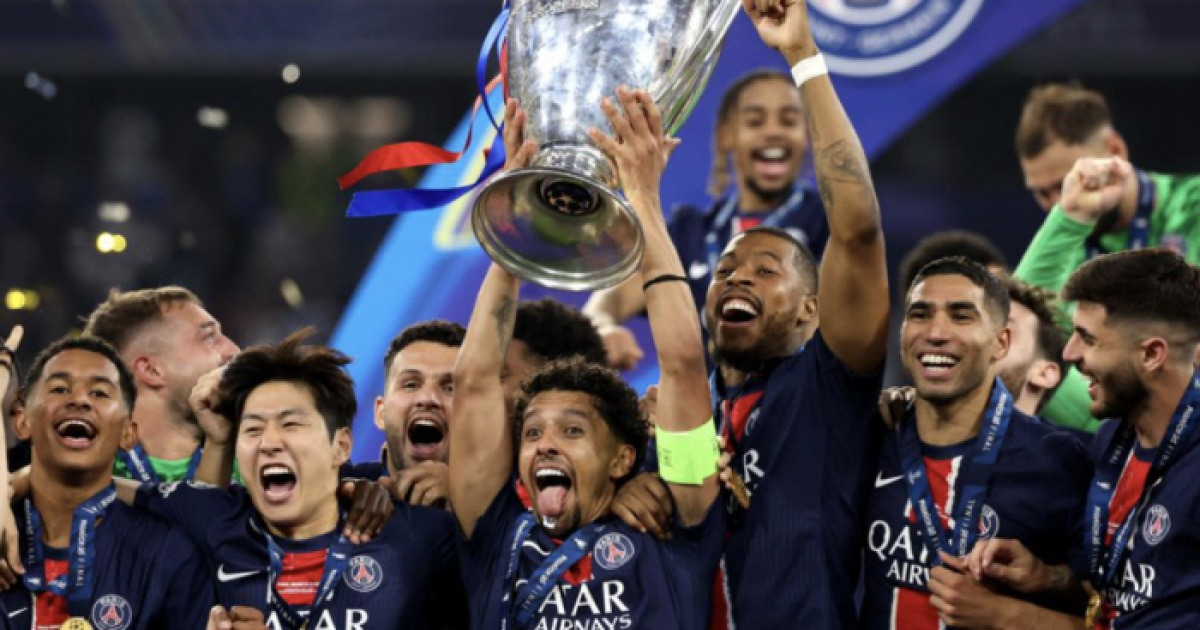 '난 간다!' PSG, UCL 167경기만에 빅이어 들어올렸다...아스널은 211경기, 아틀레티코는 176경기째 '무관'