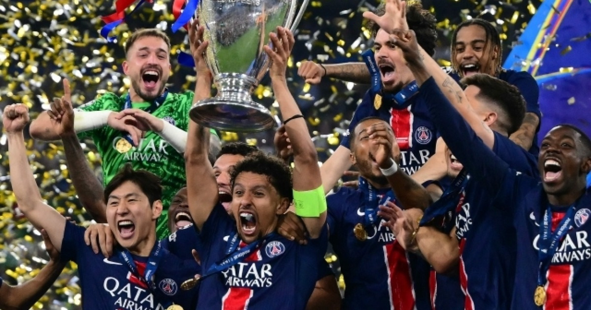 ‘LEE X’ PSG, 인테르에 5-0 대승 끝 창단 첫 ‘챔스’ 정상…프랑스 역사상 첫 트레블 달성 [챔피언스리그]