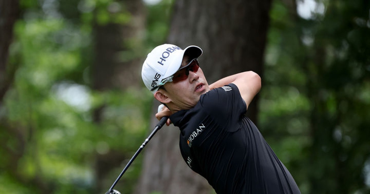 김비오, KPGA 부산오픈 2R서 단독 선두 수성 "즐기면서 경기할 것"