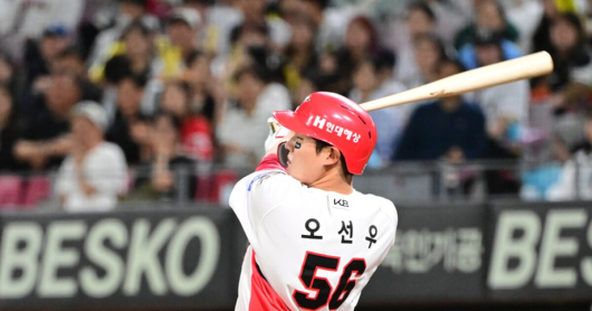 폰세도 두들긴다! KIA 오선우 괴력, 154km 투심 통타 타구속도 176.13km 투런포 작렬 [오!쎈 광주]
