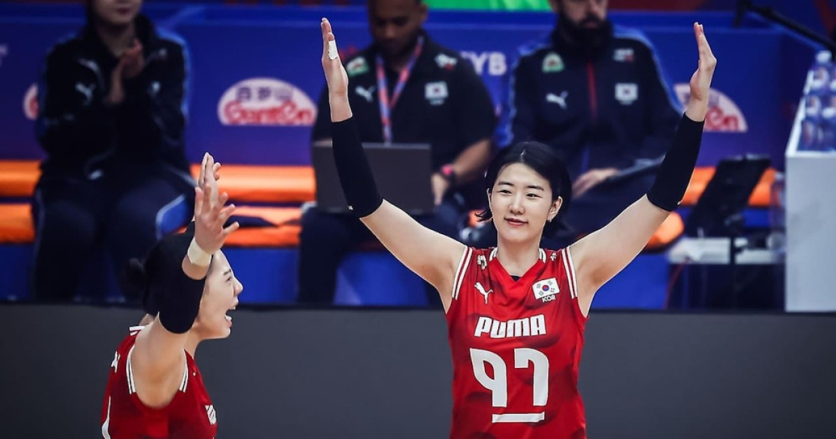 한국 여자배구, VNL '1승 목표'로 삼은 체코에 2-3 패배