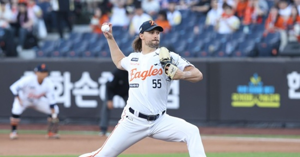 한화 이글스 KBO리그 2강 맞구나! 'LG 긴장해' 두산 6-2 격파→1위 경쟁 '빅뱅'…와이스 10K QS플러스+노시환 속죄타 [대전:스코어]