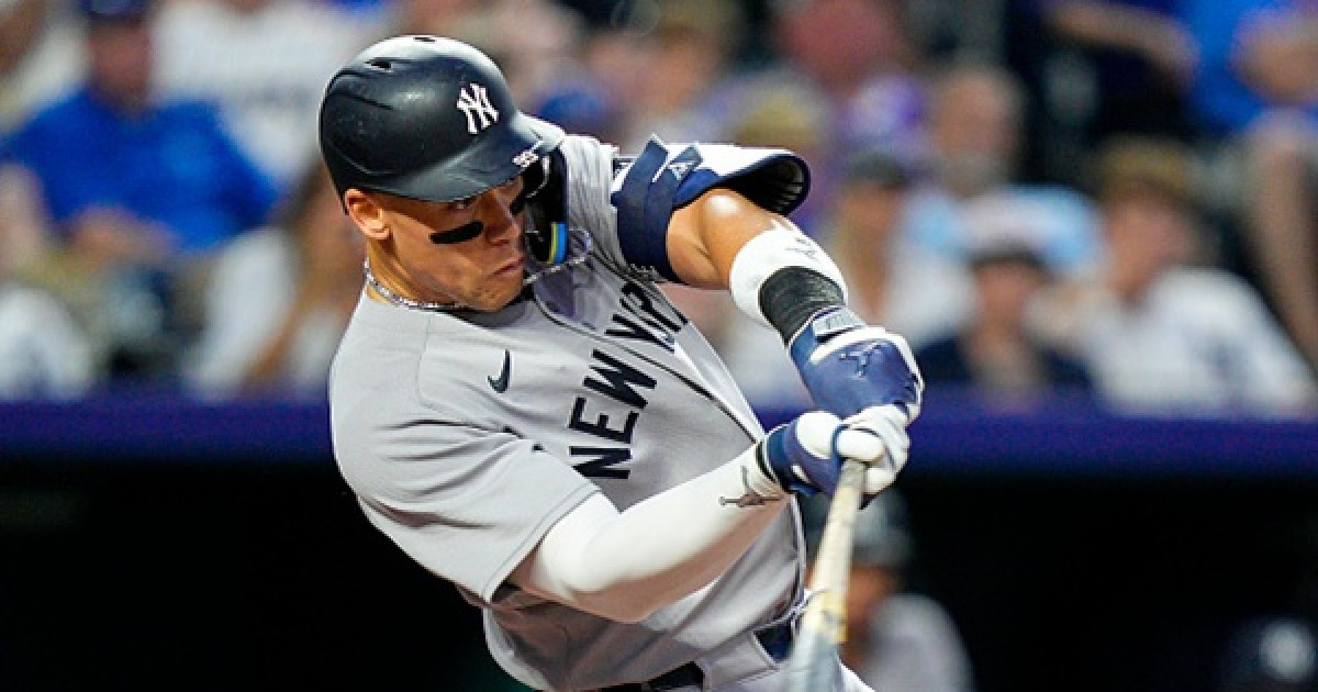 양키스 저지, 3G 연속 홈런포 가동…MLB 선두에 1개 차 추격