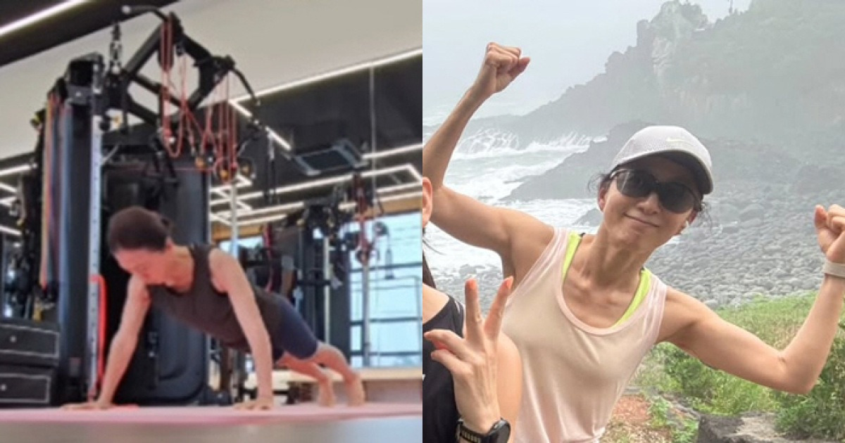 '58세' 김희애, 49kg 유지 중이라더니..탄탄한 몸매 '자기관리 끝판왕'