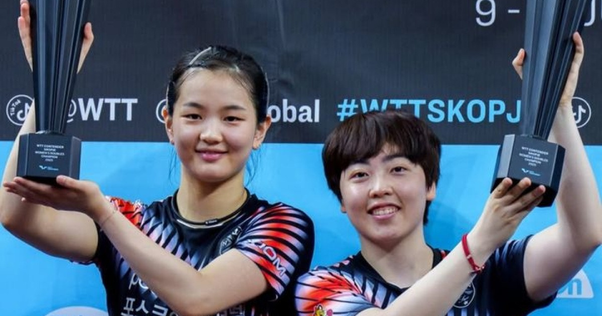 탁구 여복 김나영-유한나·남복 임종훈-오준성, WTT 컨텐더 스코페 우승