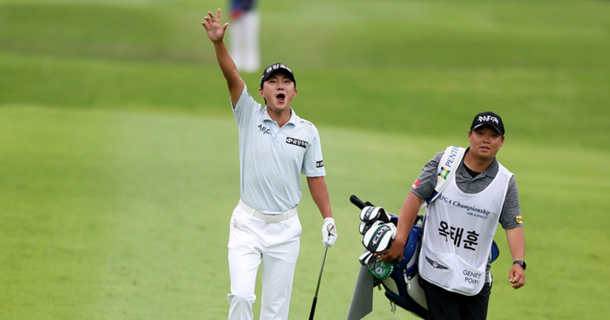 “이게 진짜 버디쇼” 옥태훈, KPGA 선수권 정상…‘역전’ 노린 김민규, ‘3타 차’ 준우승 [SS현장]
