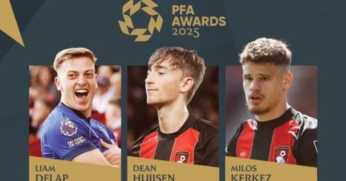 PFA 올해의 영플레이어 후보 발표! 아스날 & 본머스, 2명 배출... 올해의 선수 후보 선정된 흐라벤베르흐는 제외?