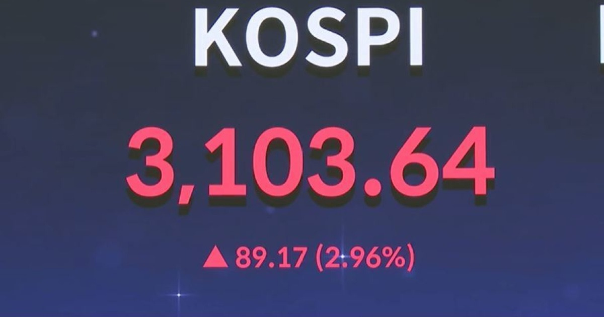 6만전자·28만닉스…3년 9개월 만에 3100선 넘었다