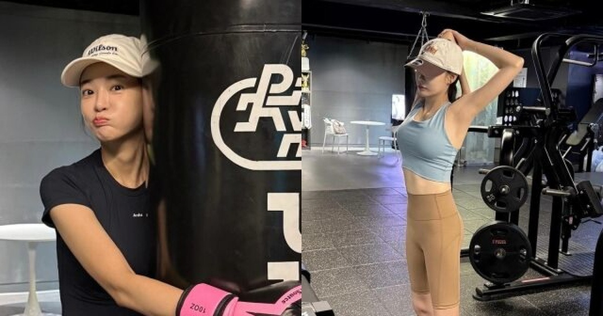 ‘170cm·46.7kg’ 이주연, 하루만 2kg 빠지더니…근육량 늘리러 레깅스 출격
