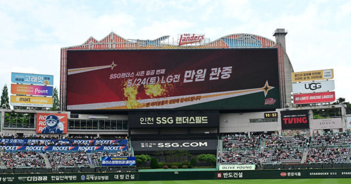 ‘13번째 만원관중’ SSG, 27일 한화전 2만4000석 매진…누적관중 70만명 돌파 [오!쎈 인천]