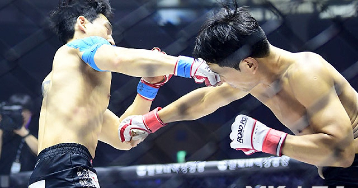 ‘밴쯔에 TKO승’ 윤형빈 ‘이 한방이면 충분해’ [MK포토]