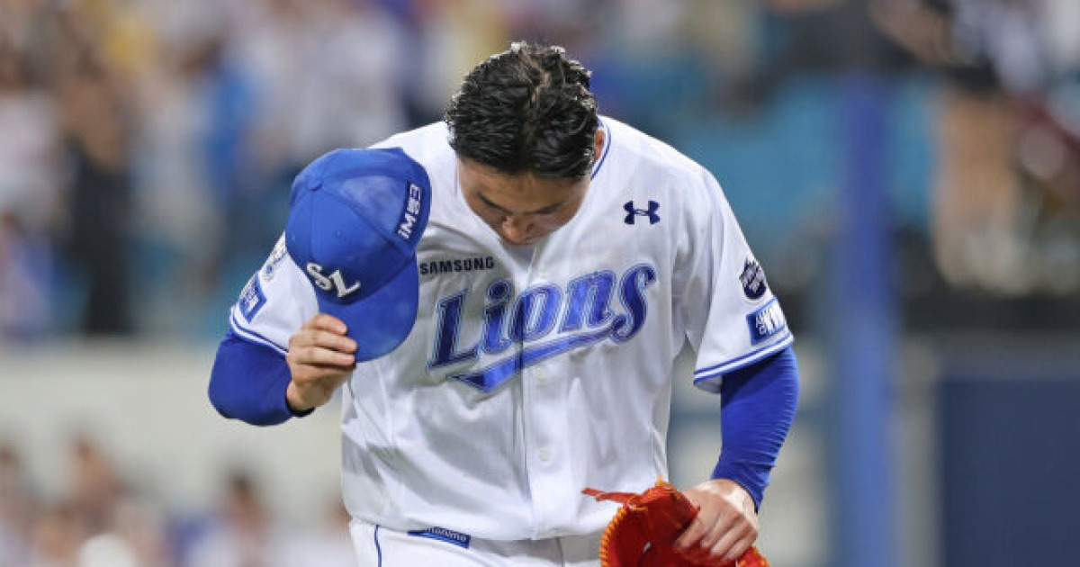 아깝다, 노히트노런…'116구 투혼' 삼성 1차지명 좌완 대기록 도전, KBO 0홈런 2루수가 저지했다