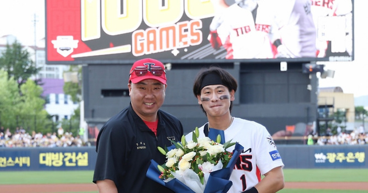 KIA 박찬호, 'KBO 역대 185번째' 1000경기 출장 기록 달성 '5일 시상식 개최'