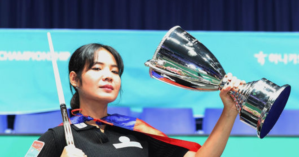 '김가영 독주 깬' 스롱, 1년 5개월 만에 '캄보디아 특급' 부활.. LPBA 8번째 정상