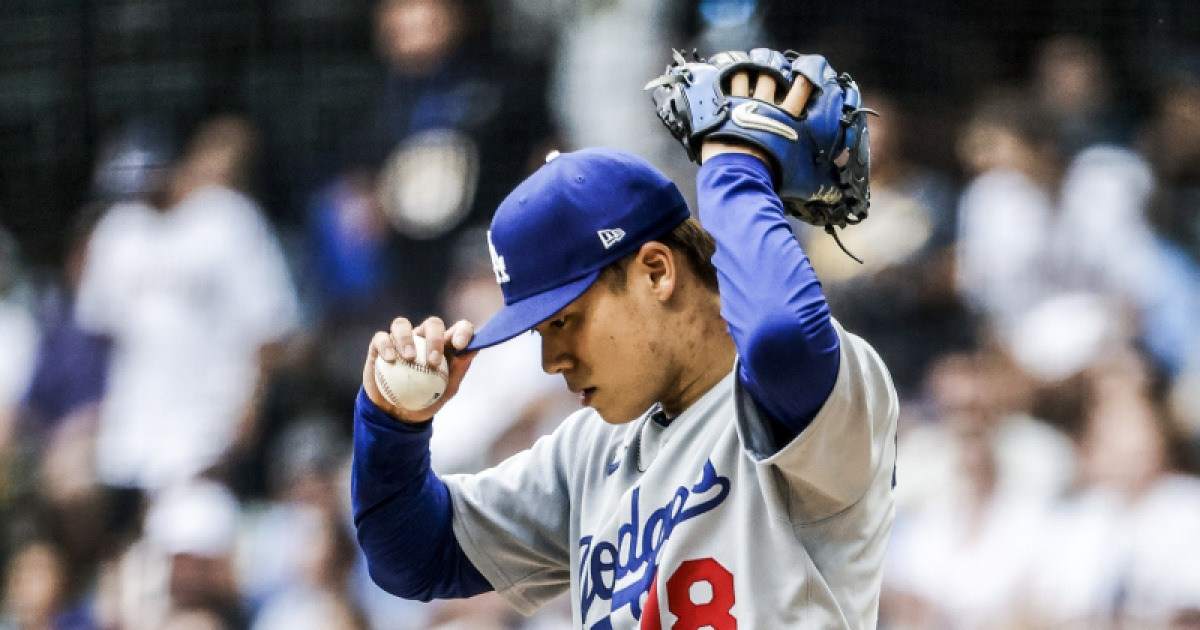 MLB 36번째 등판에서 구겨진 자존심, 야마모토 ⅔이닝 5실점…5월 0.90이던 ERA 2.77까지 악화