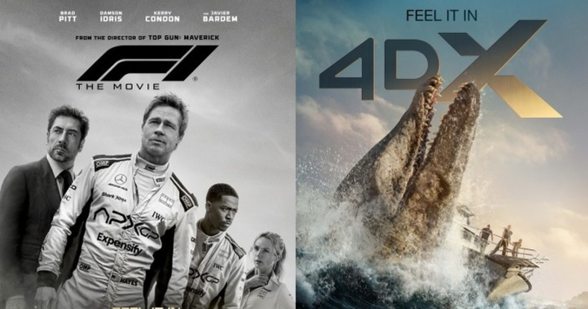 ‘F1 더 무비→쥬라기 월드’ 통했다…엔데믹 이후 4DX 최고 객석률