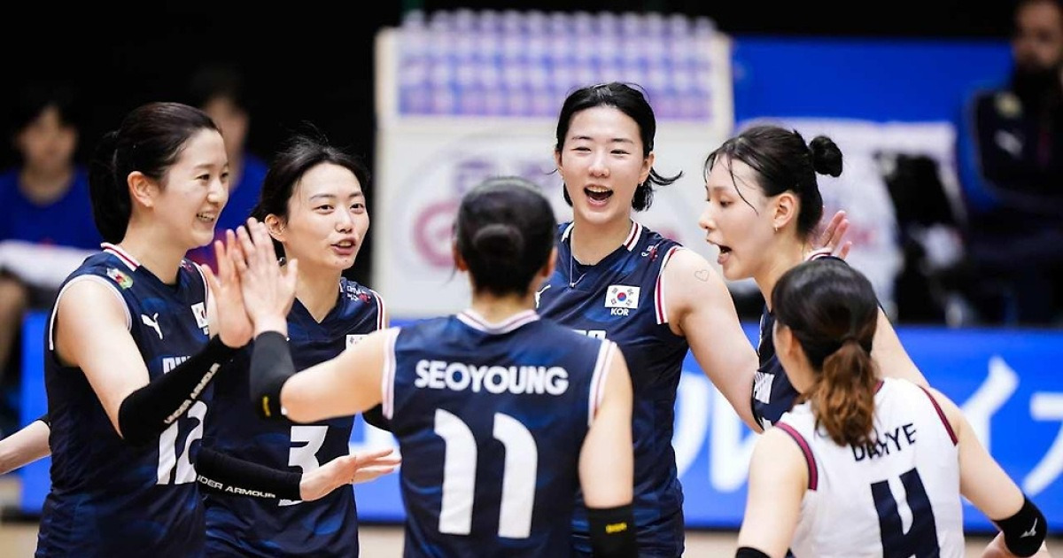 'VNL 1승 8패' 한국 여자배구, 최하위로 추락…강등 면할까