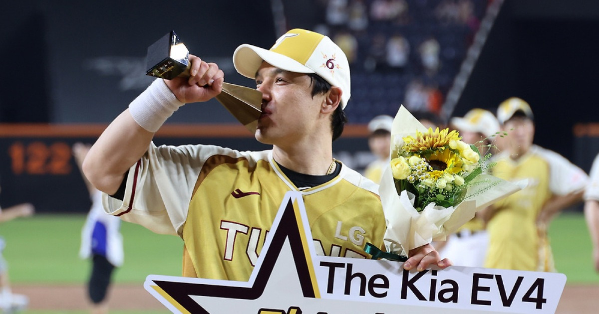 ‘왕별’ LG 박동원은 2024년 KIA 최형우를 떠올렸다 “형우 형처럼 올스타 MVP 기세 몰아 한국시리즈까지”