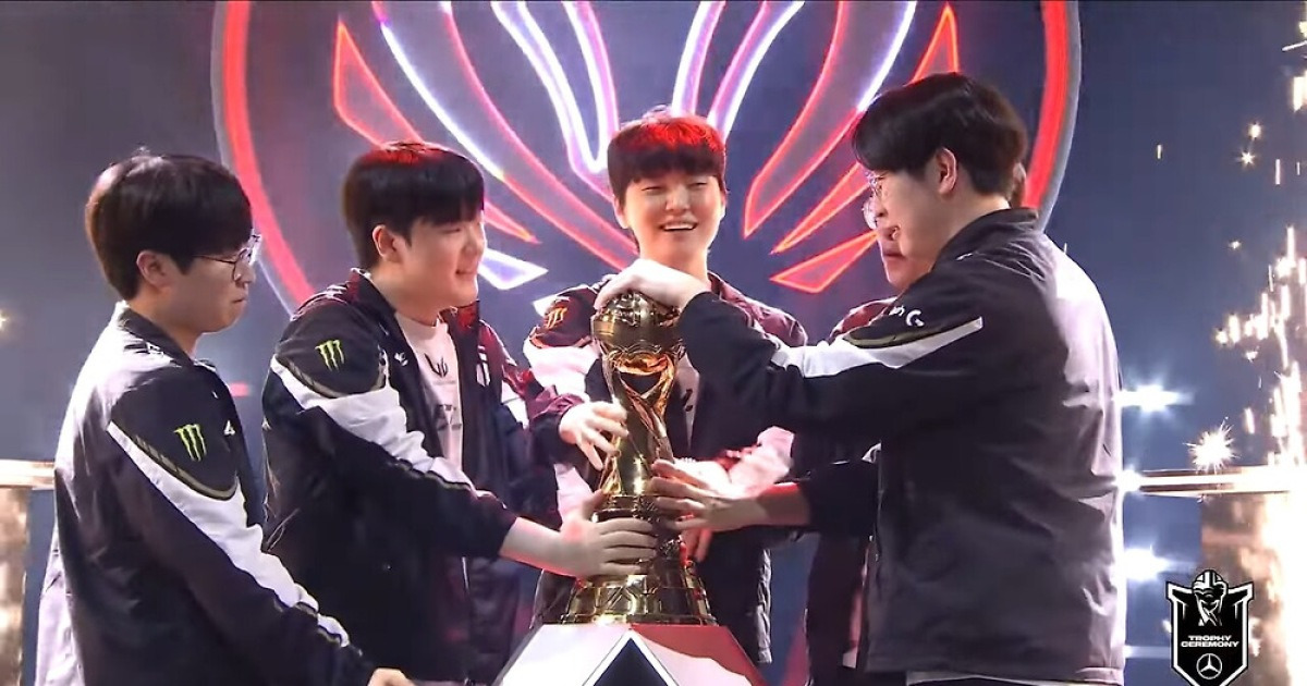젠지, T1 꺾고 MSI 2연패 달성… MVP 쵸비 "다음 목표는 롤드컵 우승"
