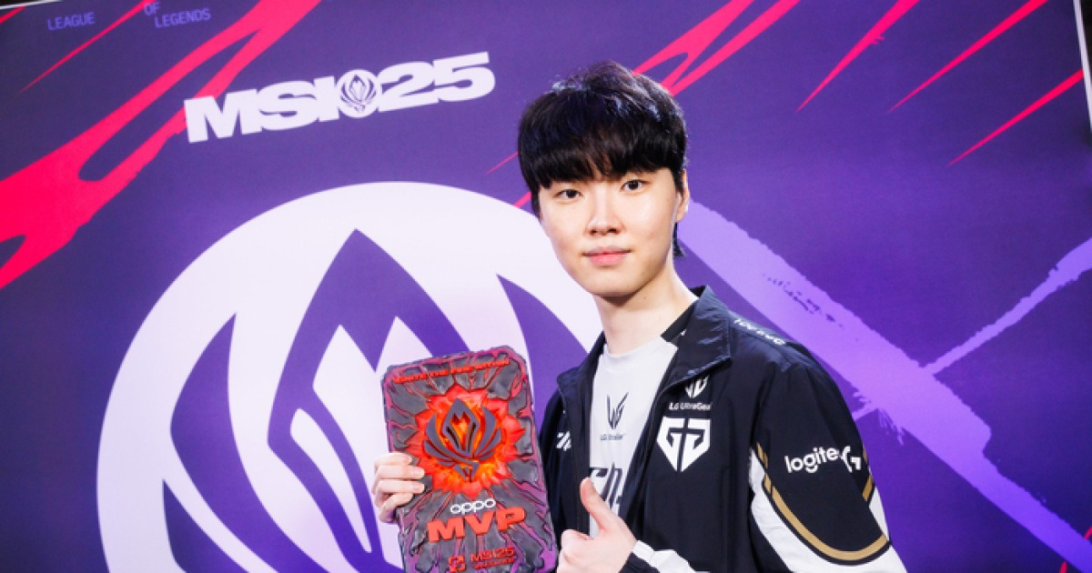 “오늘 꼭 이기고 싶었다” 젠지 ‘쵸비’, T1 넘고 MVP까지 ‘완벽한 하루’ [MSI 2025]