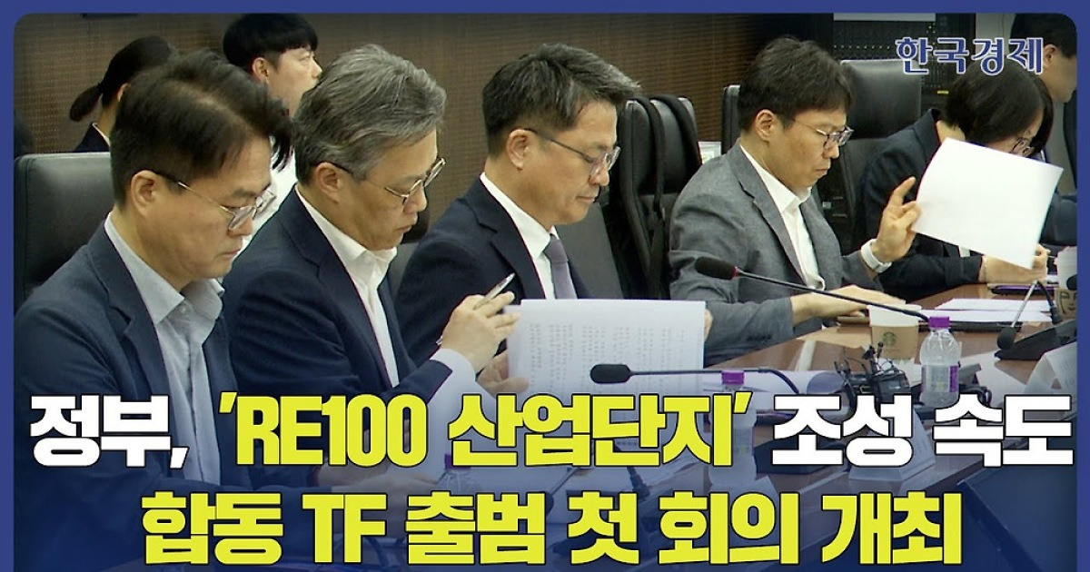 "RE100실현 속도 낸다"…범부처 TF 출범·첫 회의 [HK영상]