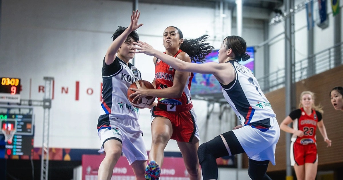 U19 여자농구, 월드컵 8강 진출 불발…캐나다에 58-70 패