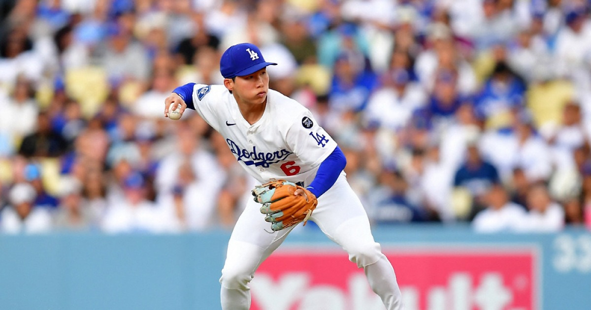 '오늘은 끝까지 가자, 혜성' LAD 슈퍼유틸리티 김혜성, 밀워키전 2G 연속 선발 2루수 출격