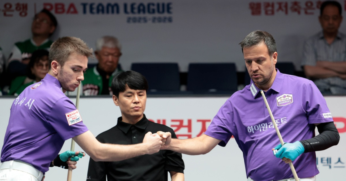 하이원리조트·휴온스, 개막 3연패→감격의 첫승!…SK렌터카 2연승 ‘단독 선두’ [PBA 팀리그 1R]