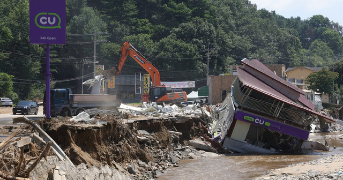 수색 7일째…가평 폭우 피해 남은 실종자 2명