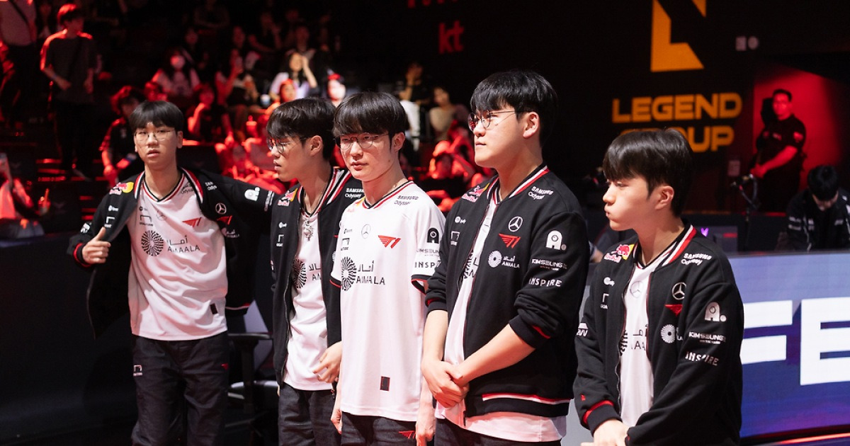 T1, kt 2대0 격파... 통신사 매치 8연승 질주