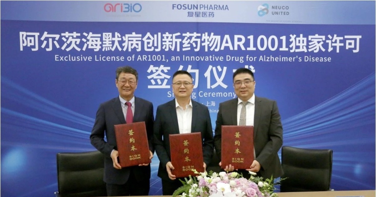 아리바이오, 치매 치료제 ‘AR1001’ 중국 푸싱과 독점 판매 계약