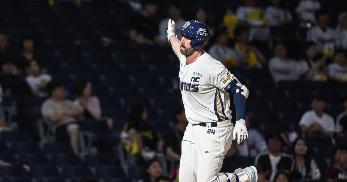 돌아온 지난해 홈런왕, 첫 타석부터 홈런 ‘쾅’, 3안타·1타점 ‘성공적 복귀전’···NC, KT 4연패 빠뜨리고 7위로 상승