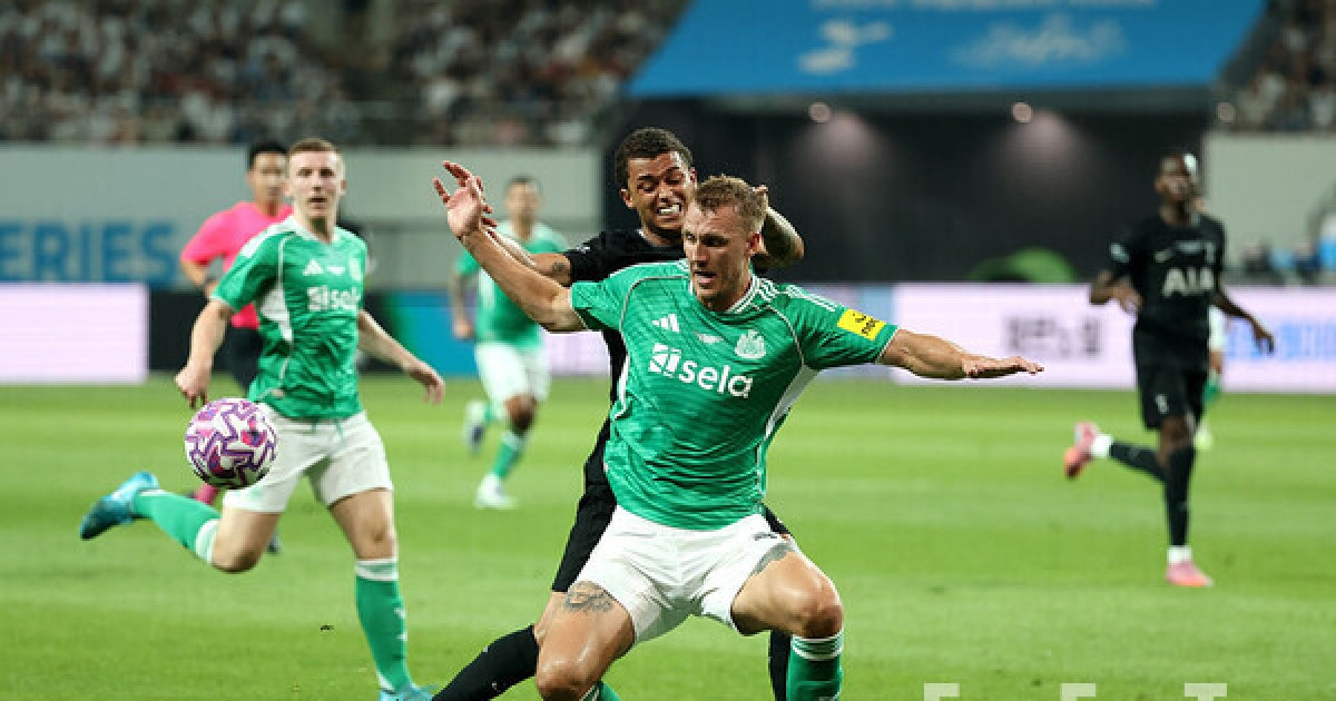 [cps.live] '뉴캐슬도 반격!' 반스 환상 동점골 작렬…뉴캐슬, 토트넘에 1-1 (전반 진행 중)