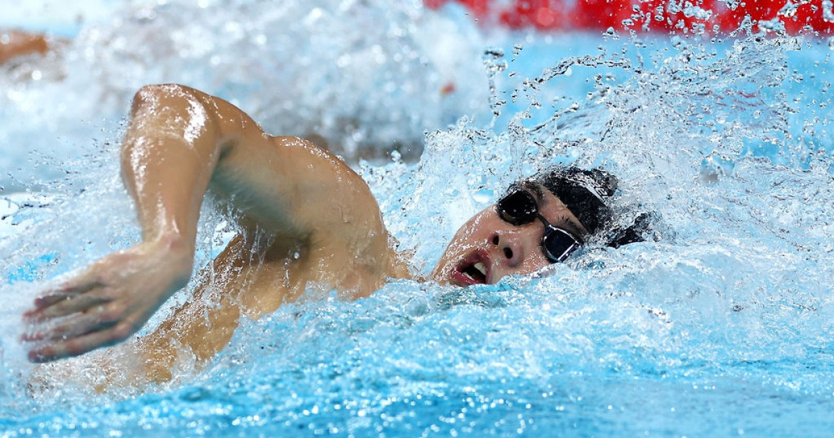 첫 세계선수권 결선에 오른 경영 남자 혼계영 400m, 7위로 마무리