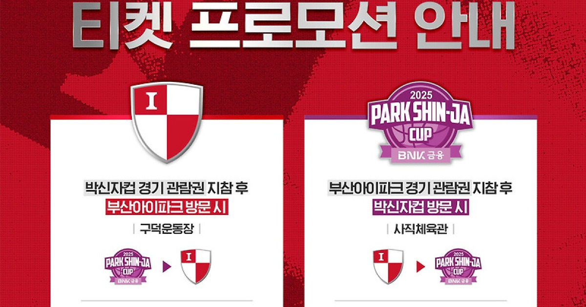 '축구 보면 농구가 반값' 부산 아이파크 X WKBL 공동 프로모션 진행